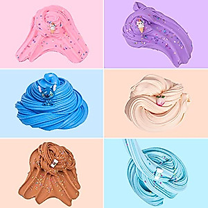 12 Pack Butter Slime Kit for Girls Boys, with Blue Slime, Ice Cream, Peachybbies Slime ect.Scented Slime Party Favors for Kids, Soft & Non-Sticky, Putty Slime Stress Relief Toys for Kids Girls Boys