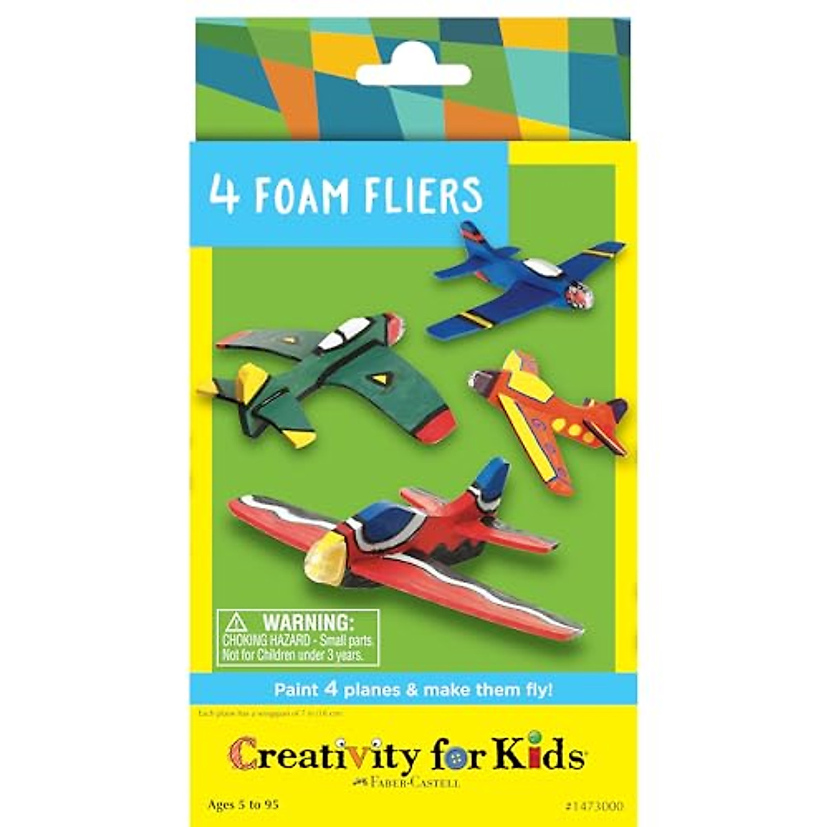Creativity for Kids Four Foam Fliers Mini Craft Kit - Paint 4 Foam Glider Airplanes, Small Gifts for Kids, Red