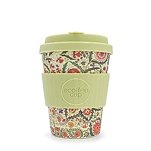 Ecoffee Cup Papafranco, 12oz Made with bamboo fibre, no-drip lid & dishwasher safe