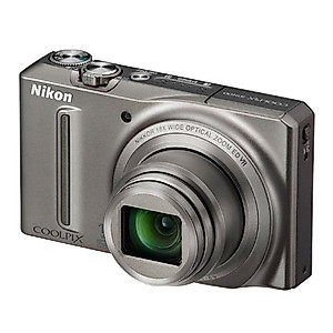 Nikon COOLPIX S9100 12.1 MP CMOS Digital Camera with 18x NIKKOR ED Wide-Angle Optical Zoom Lens and Full HD 1080p Video (Silver)