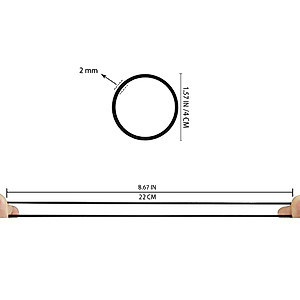 500 PCS Hair Ties for Thin Hair - 2mm x 4cm Premium Nylon Black Hair Tie Bulk for Women Girl Small Ponytail Holders Men Hair Elastic Band(Multicolor)