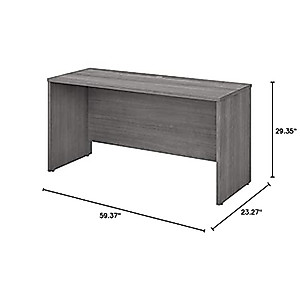 Bush Business Furniture Studio C Home Office Desk, 60W x 24D, Platinum Gray
