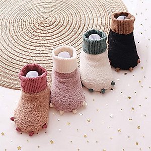 Monster Baby Boy Girl Toe Slippers Socks Shoes - Dinosaur Child Kid Slippers Babies Kids Girl's Boys Toddler Floor Socks Shoes Slipper Stay-on One Size Multicolor