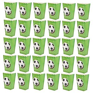 UPKOCH 30pcs Popcorn Boxes Popcorn Popcorn Paper Bag Disposable Dessert Cups Containers for Food Disposable Snack Containers Paper Popcorn Boxes Soccer Popcorn Buckets Candy Box Green
