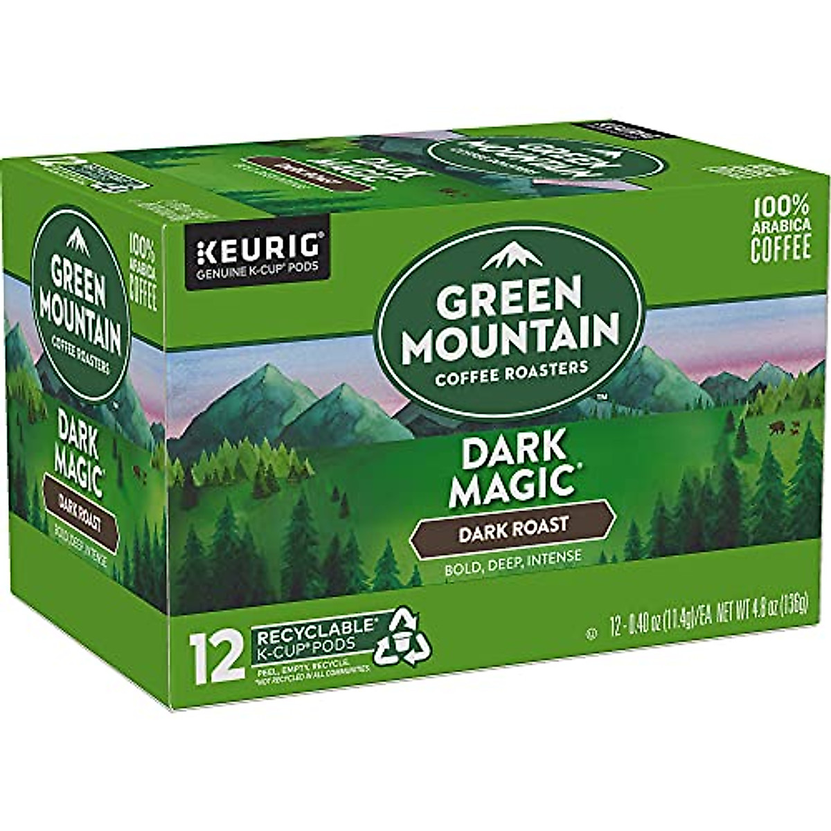 Green Mountain K-Cups Dark Magic, 0.4 ounce, 12 count