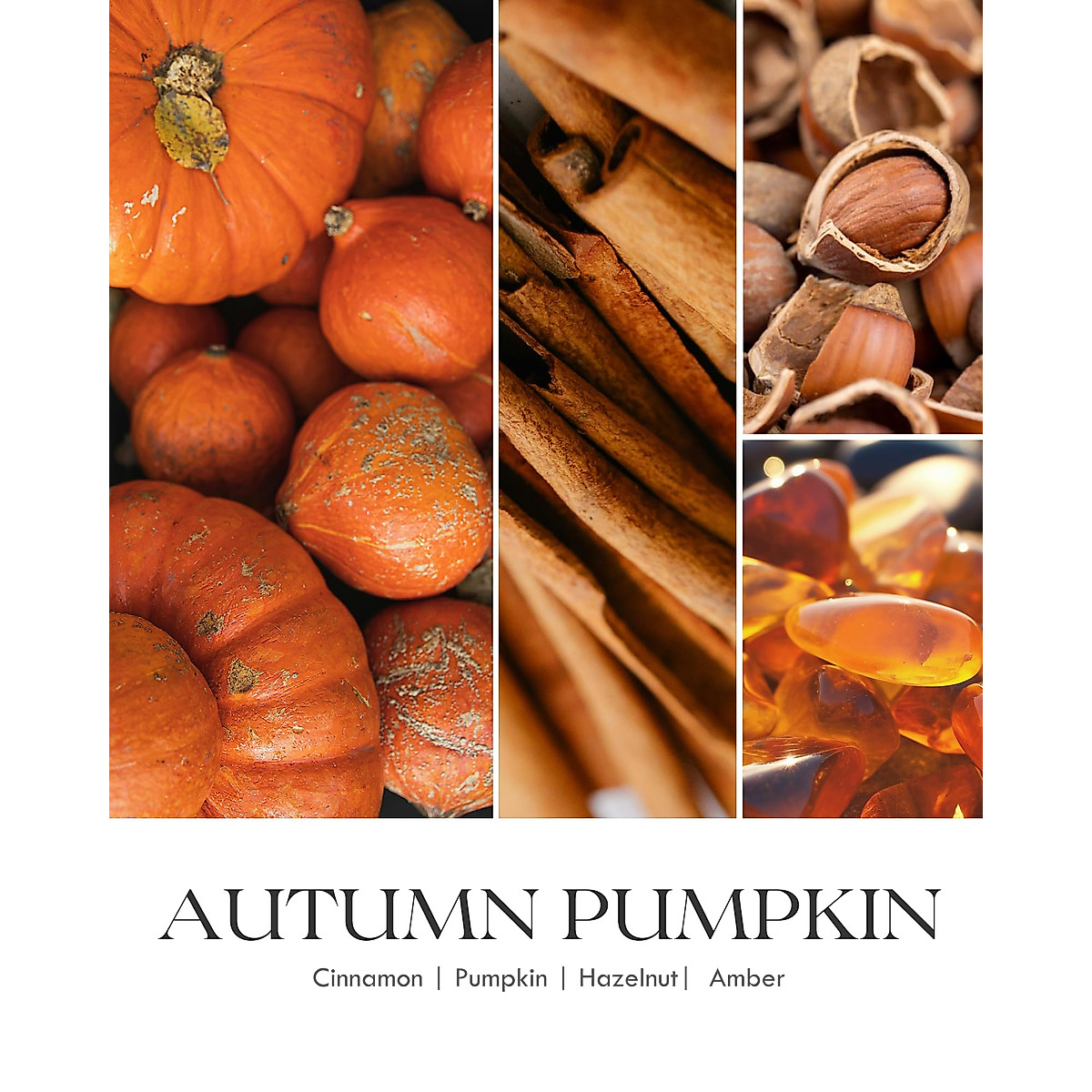 AOOVOO Spic Pumpkin Candle - Fall Soy Candles, Candles for Home Scented, Aromatherapy Candle, Candle for Women, 9 OZ