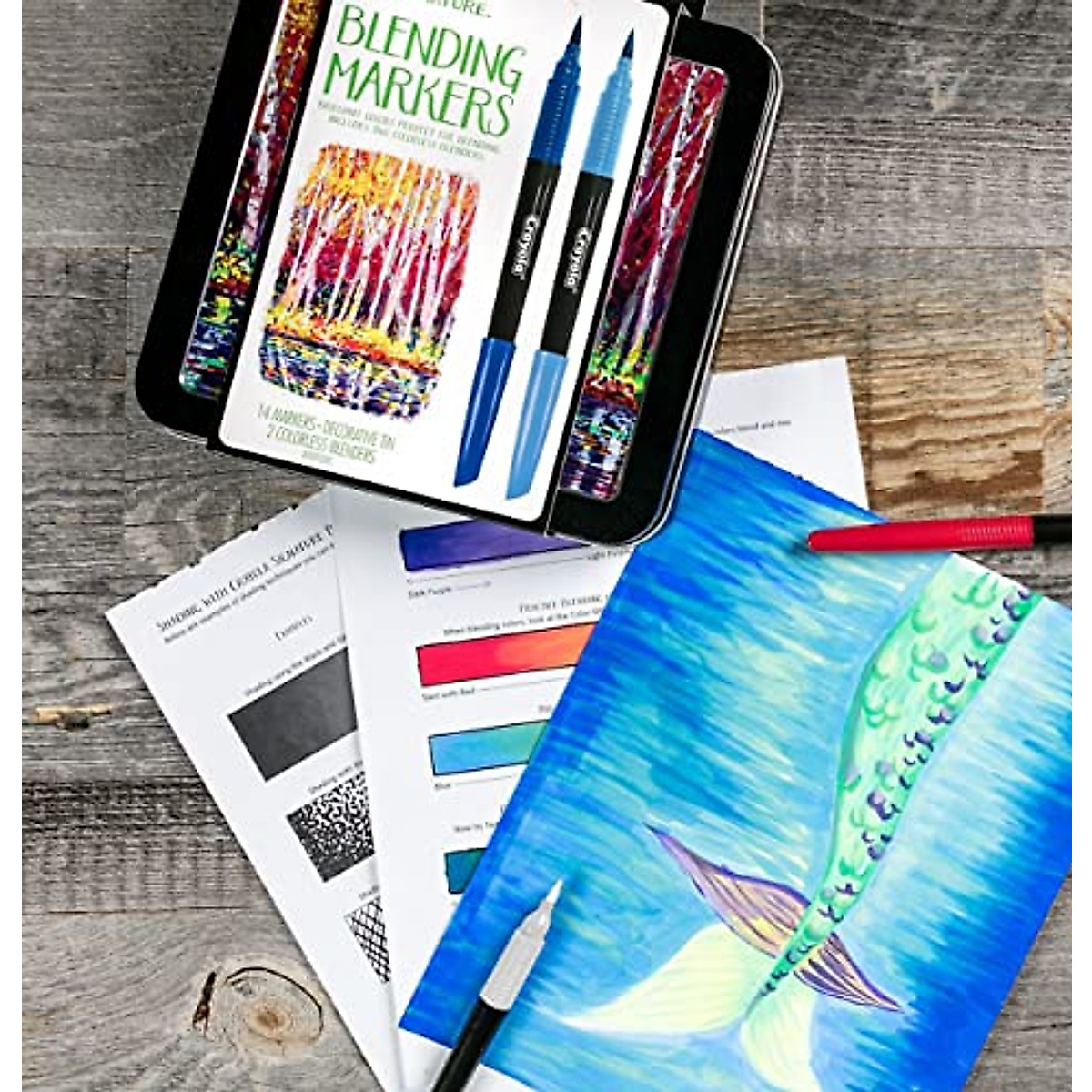 Crayola Blending Marker Kit - 14 Vibrant Colors