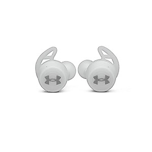JBL Under Armour True Wireless Streak: Ultra-Compact in-Ear Sport Headphones - White (UAJBLSTREAKWHTAM) (Renewed)