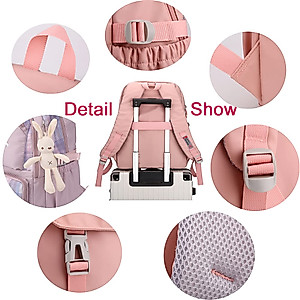 ROERPPM Laptop Backpacks 15.6 inch Bag College Backpack Anti Thief Travel Daypacks Large Bookbags for lady Women (Black)