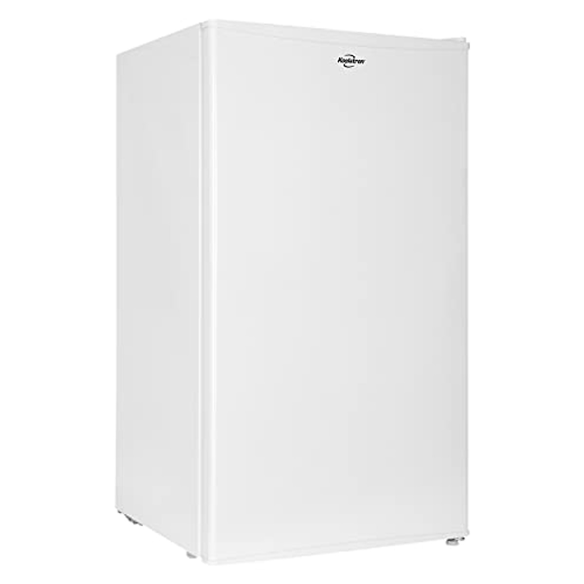 Koolatron Compact Fridge w/Freezer, 3.2 cu ft (91L), White, Space-Saving Flat Back Design, Reversible Door, Full-Width Freezer, Snacks, Beverages, Beer, Den, Dorm, Office, Rec Room, Home Bar