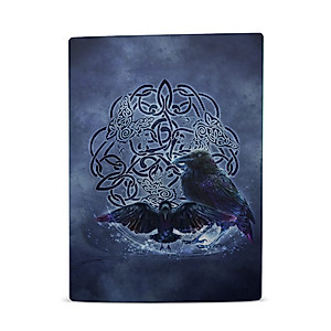 Head Case Designs Officially Licensed Brigid Ashwood Raven Art Mix Vinyl Faceplate Sticker Gaming Skin Decal Compatible with Sony Playstation 5 PS5 Digital Edition Console and DualSense Controller
