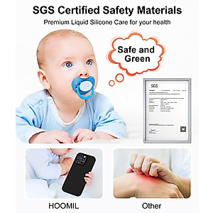 HOOMIL Silicone Case for iPhone 14 Pro 6.1-Inch, Skin-Friendly Soft Touch Cover, Anti-Scratch Microfiber Lining, Black