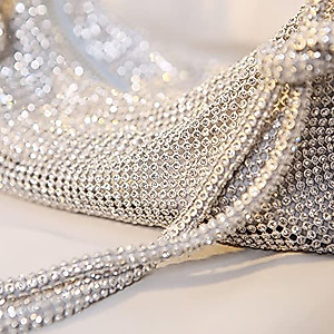 Womens Rhinestone Purse Sparkly Bag Diamond Clutch Purses for Women Rhinestone Evening Bag Hobo Handbag Green