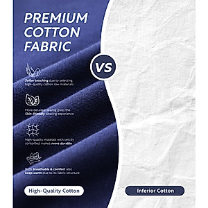 DAVID ARCHY Mens Pajamas Set Soft Cotton Notched Collar Pajamas for Men Long Sleeve Mens Sleepwear with Pockets & Front Fly (M, Black)