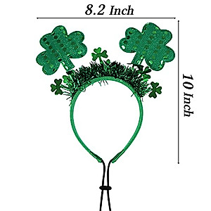 STMK St. Patrick's Day Dog Bandana Outfits, St. Patrick's Day Shamrock Headband Plaid St Patricks Dog Bandanas Costumes for Small Medium Large Dogs St. Patrick's Day Costumes