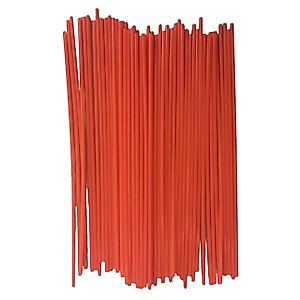(100 Pack) 6" Aerosol Spray Can Red Plastic Straws - Tip Extension Tubes For Automotive Lubricant, Cleaner, Penetrating Oil