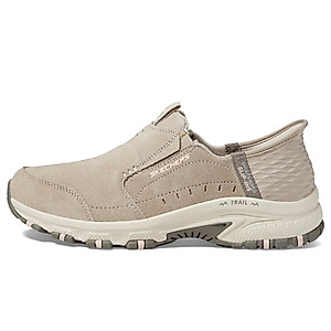 Skechers Women's Hands Free Slip-Ins Hillcrest-Sunapee Sneaker, Taupe, 9.5
