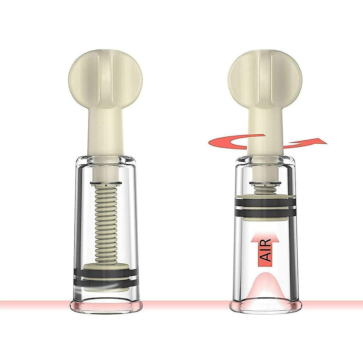 Nipple Clamps Bells Pearl Chain and Nipple Suckers 2pcs Vacuum Suction Cup Sexual Pleasure Non Piercing Adjustable Chain Nipple Clip on Jewelry Breast Clamps for Adult Women White