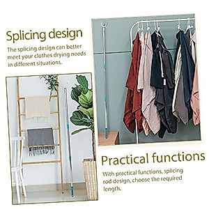 Alipis 5pcs Stitching Clothes Rail Living Room Essentials Clothes Rack Adjustable Closet Pole Specialty Tools Drying Rack Clothing Outdoor Multi Purpose Hanger Splicing Clothesline Pole