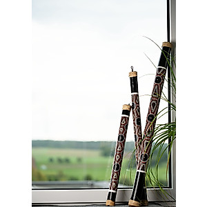 Meinl Sonic Energy 24" Bamboo Rainstick Musical Instrument for White Noise, Hand Painted — Sound Therapy Nature Effect