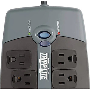 Tripp Lite TLP1008TEL 10-Outlet Surge Protector with Telephone Protection (Without Coaxial Protection)