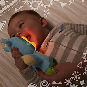 Playskool Blue Glo Worm Stuffed Lullaby Toy for Babies with Soothing Melodies