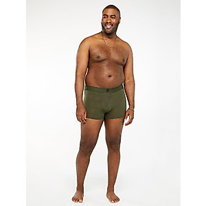Savage X, Men's Sheer X Trunks, Deep Forest Green, L