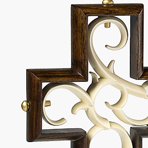 Stunning Umber Hardwood Wedding Unity Cross®; Unity Candle Unity Sand Alternative