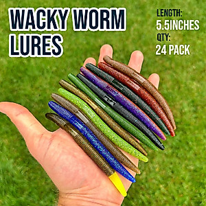 Reaction Tackle Wacky Worms/Soft Plastic Worm Stick Baits June Bug