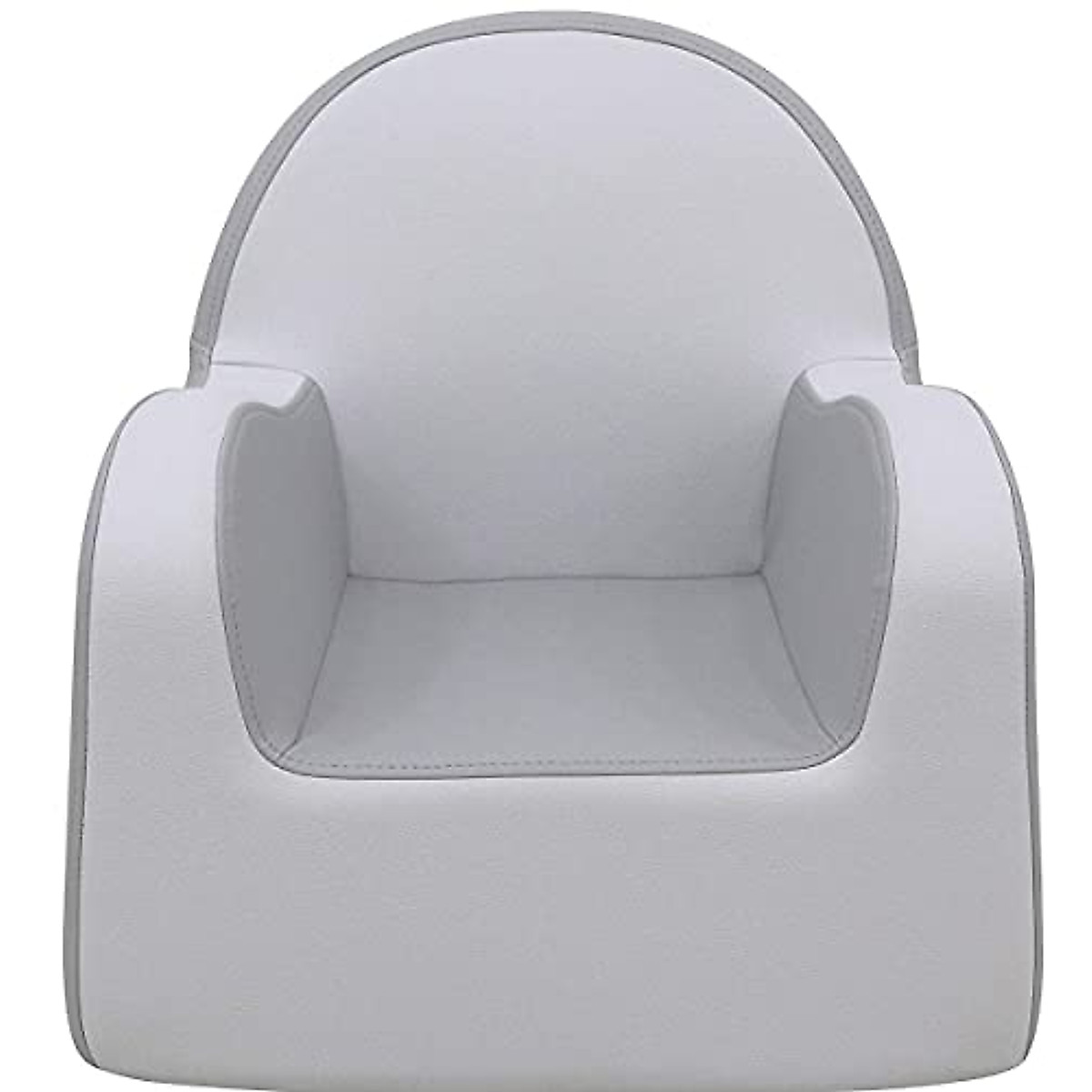 Baby Care Leather Kids Sofa (Gray) | High-end Quality Toddler Chair and Kids Couch for Boys and Girls | Waterproof, Ergonomic, Easy to Clean, No Glue Used …