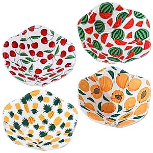 Healeved Microwave Set of 4 Hot Bowl Holders Microwave Microwave Safe Holder Bowl Holders for Hot Food Soup Bowl Cozy