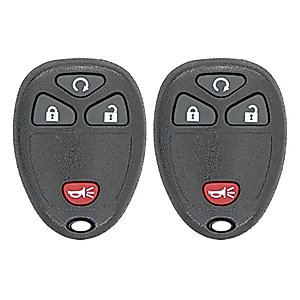Keyless2Go Replacement for New Keyless Entry with Remote Start Car Key Fob for Select Vehicles with 15114374 KOBGT04A (2 Pack)