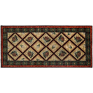 Cozy Cabin Pleasant Pine Accent Rug, 30"x46", Green