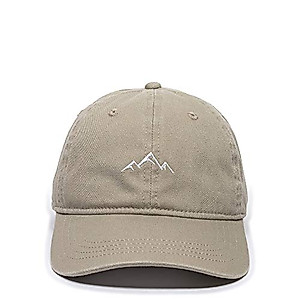 Outdoor Cap Standard Mountain dad hat-unstructured soft cotton cap, Khaki, One Size