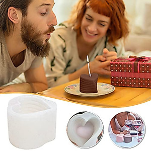 Amikadom #0oG90k Love Rotary Superposition Candle Silicone Dislocation Decoration DIY Korean Handmade Creative Cake Decoration