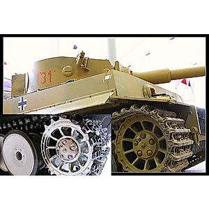 Mato Metal Tracks Sprockets Idler Wheels Set, with Metal Caps Bearings for Heng Long 3818 1/16 RC Tiger 1 Tank