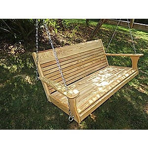 Wood Tree Swings-Cypress Porch Swing/Wood Porch Swing/USA Made/Wooden Swing