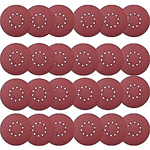 Tonmp 35 Pack 9 Inch 10 Hole Drywall Sanding Discs Set- 40 60 80 120 150 180 240 Grits Hook-and-Loop Aluminum Oxide Abrasive Sander Paper for 9" Drywall Sander