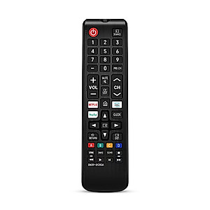 Universal Remote-Control for Samsung Smart-TV, Control Replacement fit for 4K UHD QLED HDTV LED TVs, with Hulu Netflix Prime-Video Buttons