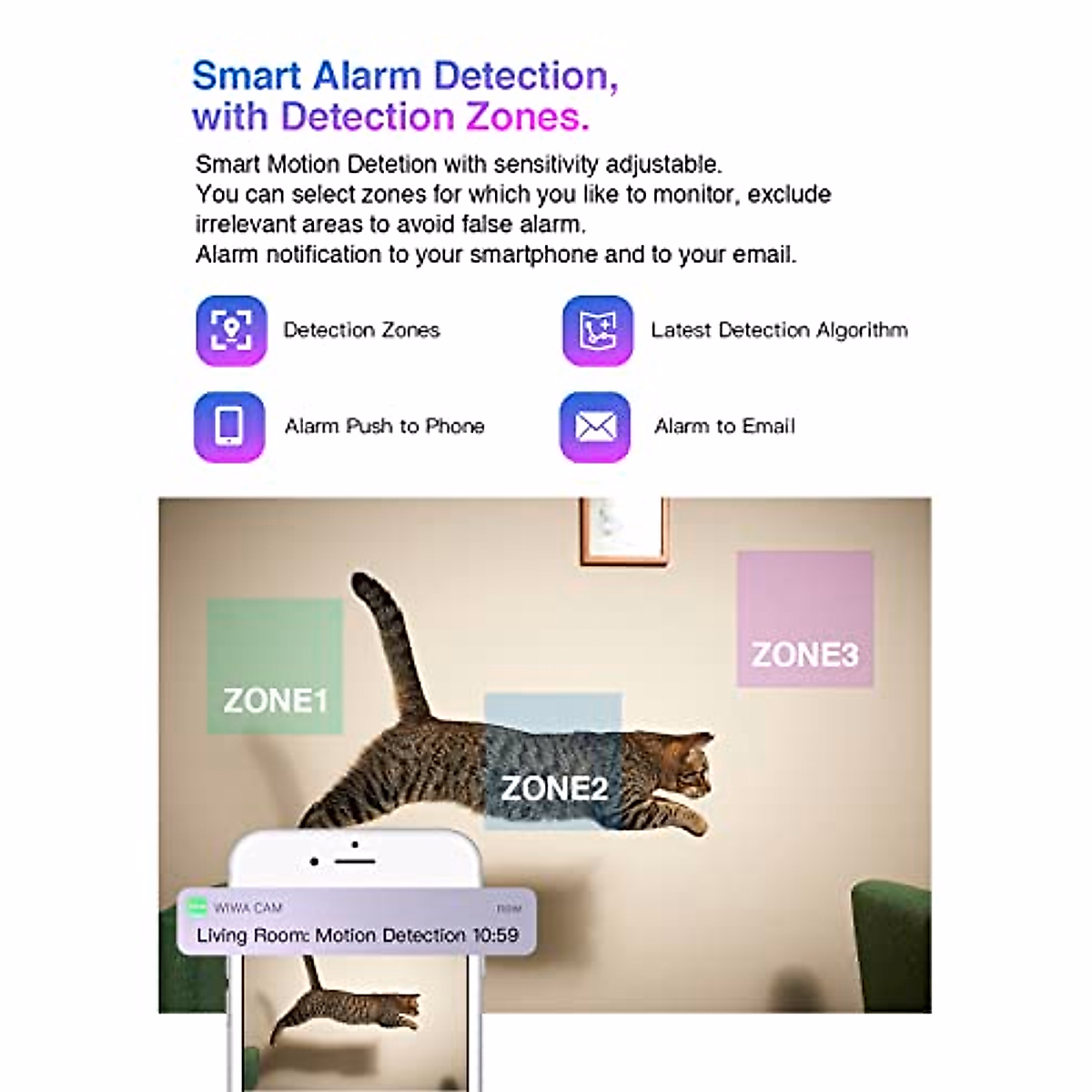 WIWACAM Mini Spy Hidden Camera 4K Ultra HD, WiFi Wireless Nanny Cam Small Cameras for Home Security, Tiny Secret Surveillance Cam Indoor, Motion Detection, Night Vision, Battery, Recording, App, MW5