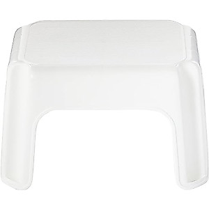 Rubbermaid Step Stool, 9.5-Inch High, White, Plastic, Small Single Step Stool for Kids/Adults in Home/Kitchen/Laundry/Garage/Bathroom (Pack of 2)
