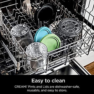 GUANGLU 8 Pack Ice Cream Pints Cup, Leak Proof Ice Cream Containers with Lids for Ninja Creami Pints NC299AM and C300 Series Ice Cream Maker