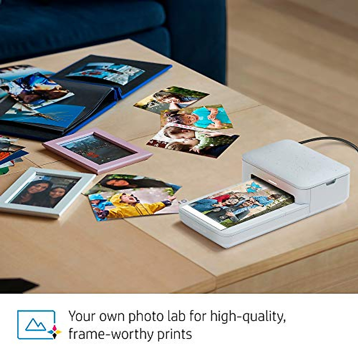 HP Sprocket Studio Photo Printer – Personalize & Print, Water- Resistant 4x6" Pictures (3MP72A)