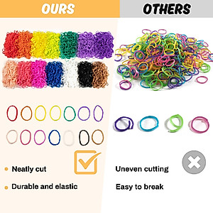 Sukh 4400+Pcs Loom Rubber Bands Kit - Rubber Band Making Kit Loom Rubberbands Making Kit Rubber Band Loom Making Kit with 1 Y-Loom 200 S-Clpis 5 Hooks for Kids Handcrafts Making