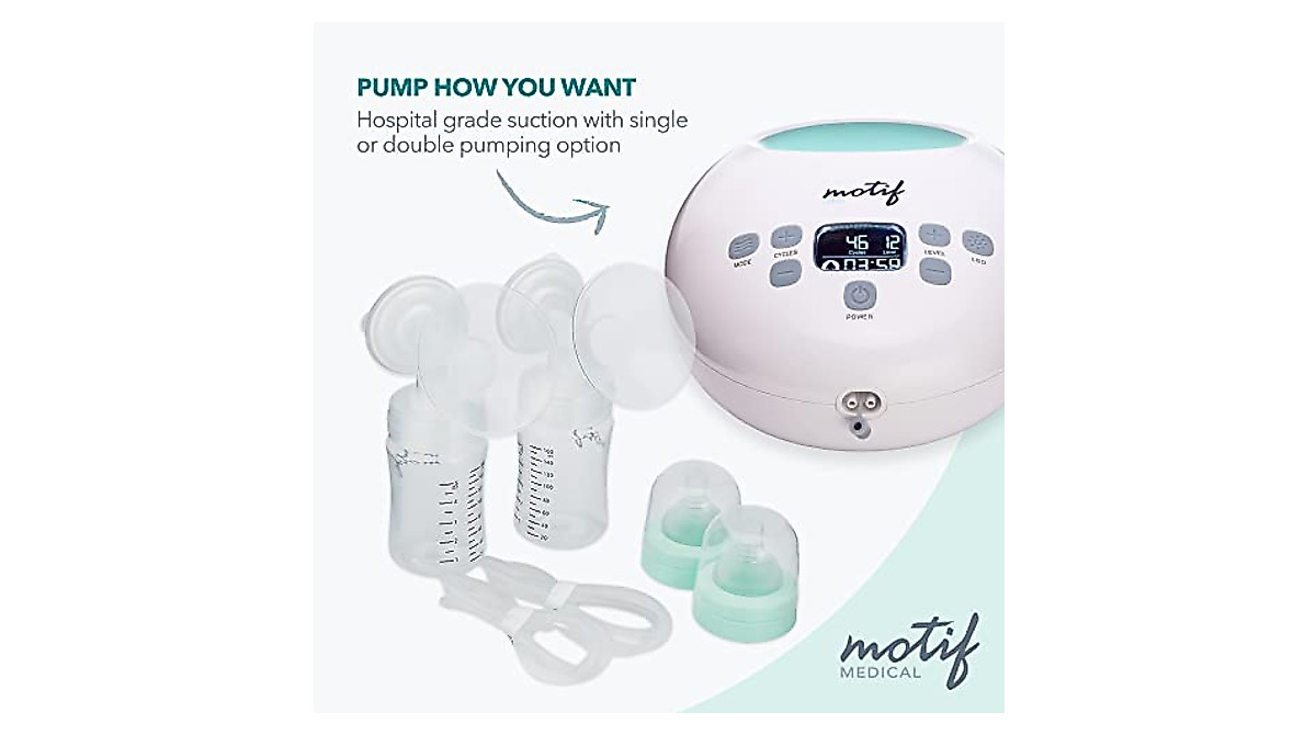 Motif Medical Luna Double Breast Pump – Quiet, Easy & Efficient Pumping
