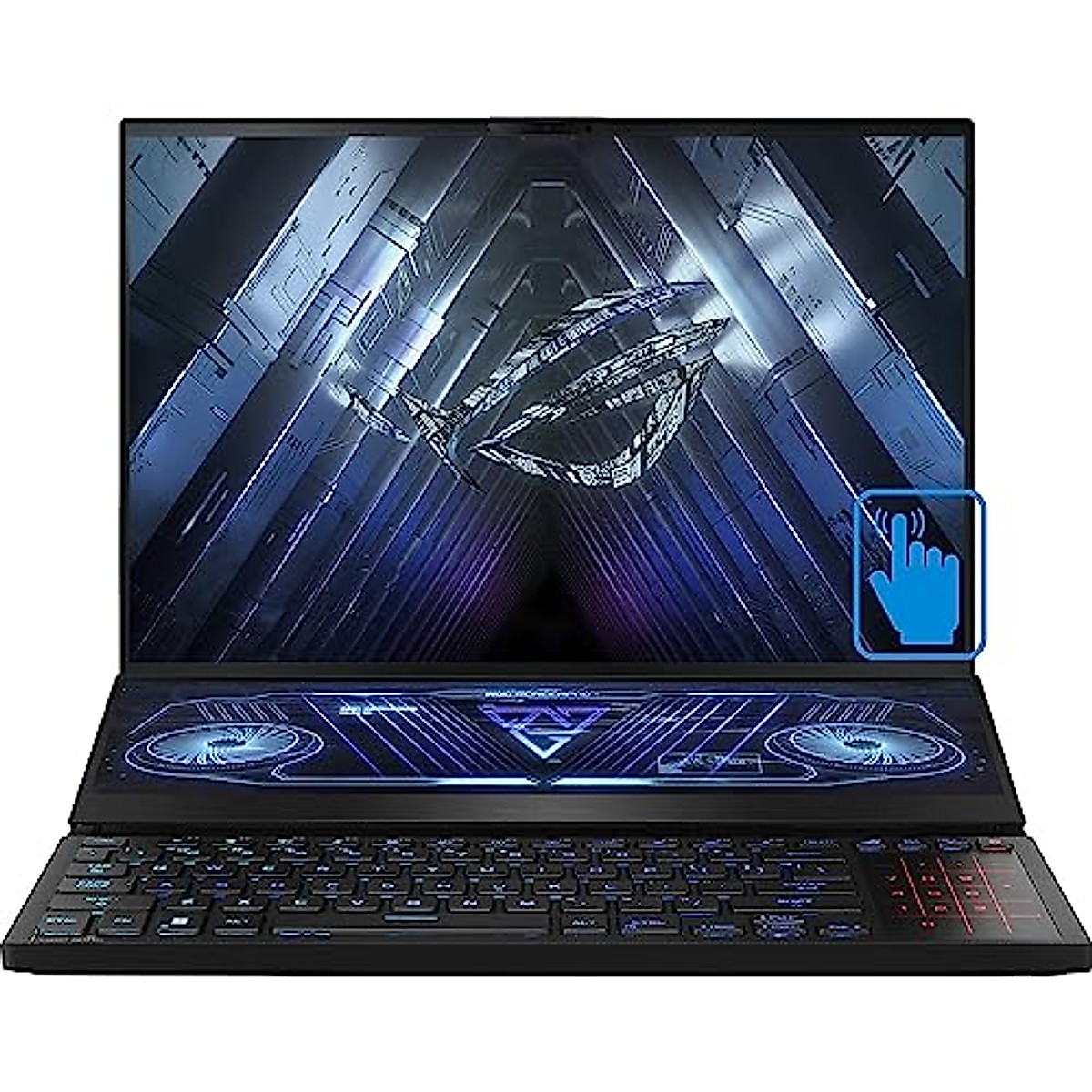 ASUS ROG Zephyrus Duo 16 Gaming & Entertainment Laptop (AMD Ryzen 7 6800H 8-Core, 32GB DDR5 4800MHz RAM, 1TB PCIe SSD, GeForce RTX 3060, 16.0" 165Hz Touch Win 11 Home) with DV4K Dock
