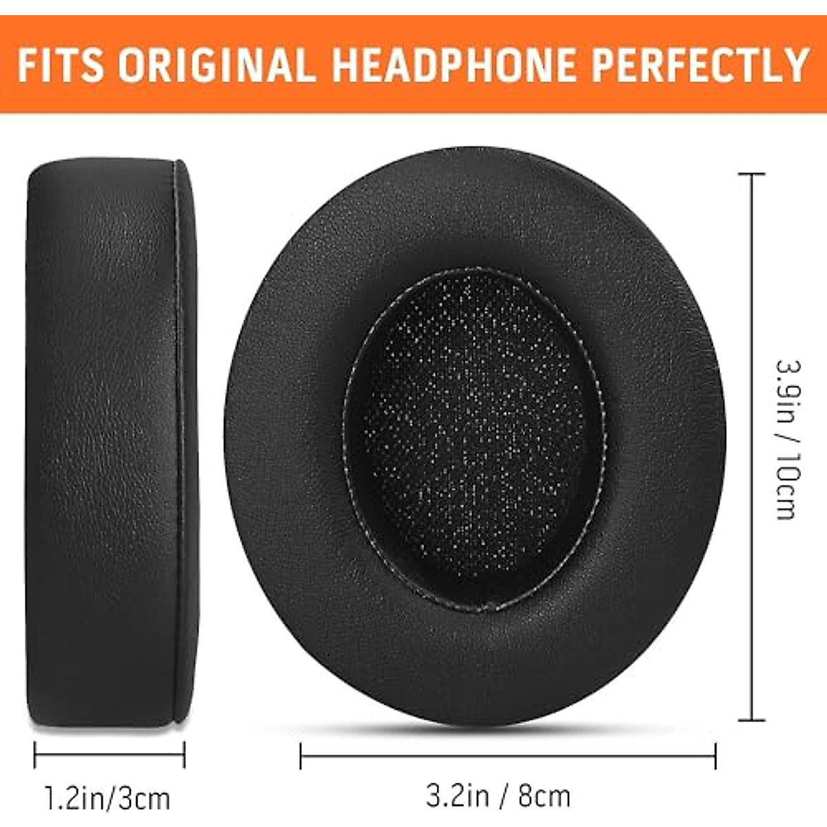 GVOEARS Replacement Ear Pads for Beats Studio 3, Cushions for Beats Studio 3 Replacement Ear Pads for Beats Studio 2&3 Wired & Wireless Not Fit Beats Solo On-Ear Headphone with Thicker Memory Foam