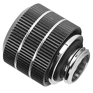 Dracaena 6 pack G1/4” thread to OD 14mm Hard tube compression fitting, anti-off adapter for Computer water cooling system, Black