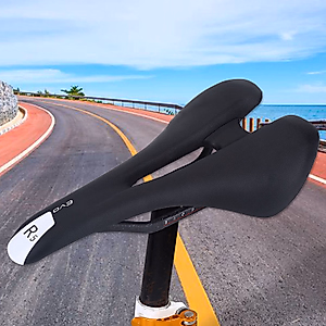 Saddle, Carbon Fiber Bike Seat Saddle, Ultra-Light Mountain Road Bike Saddle Replacement Accessory Comfortable Cushion with Rail Mountain Road