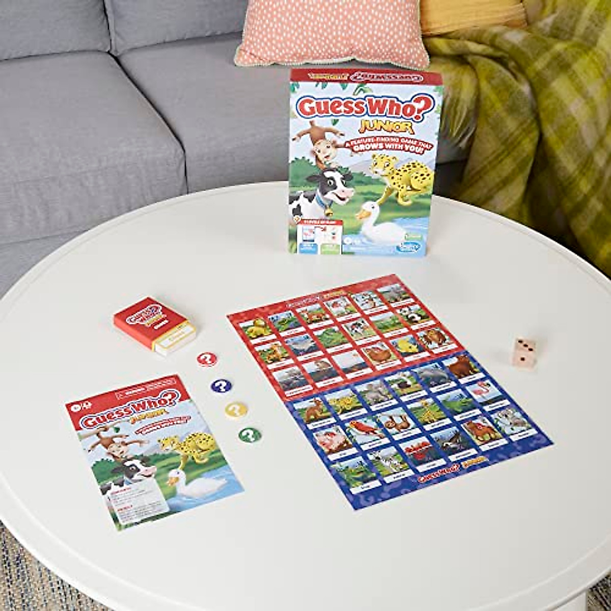 Hasbro Gaming Guess Who? Junior Board Game | Guess Who? Game for Younger Kids | Ages 3 and Up | 2 to 4 Players | Preschool Games | Fun Games for Kids